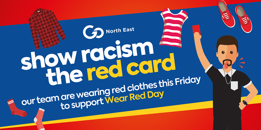 Go North East set to join Show Racism the Red Card for Wear Red Day ...
