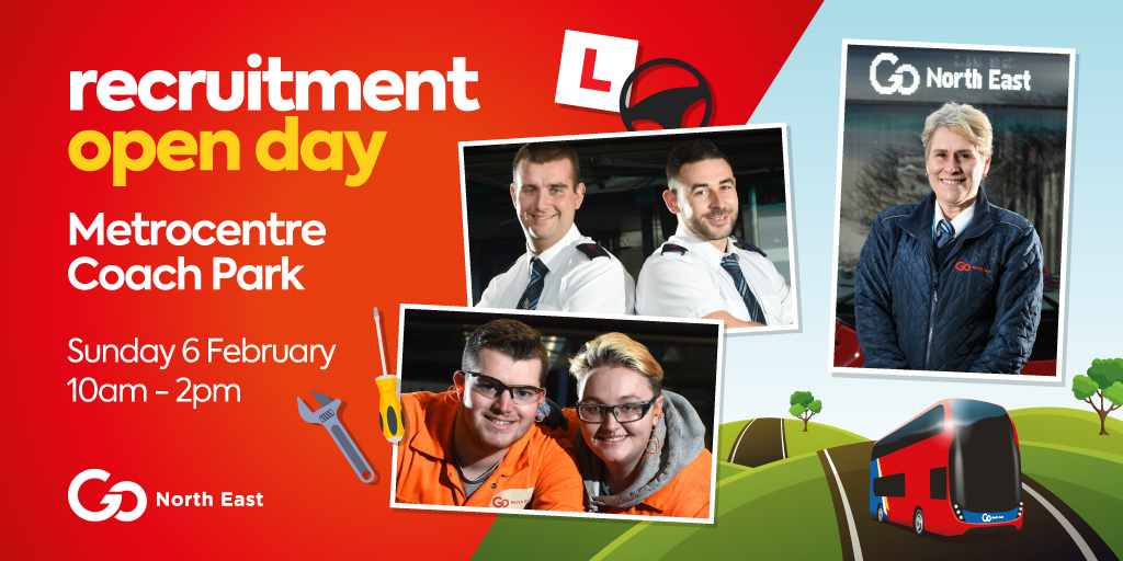 Recruitment Open Day at Metrocentre Coach Park on 6 February - Go North ...