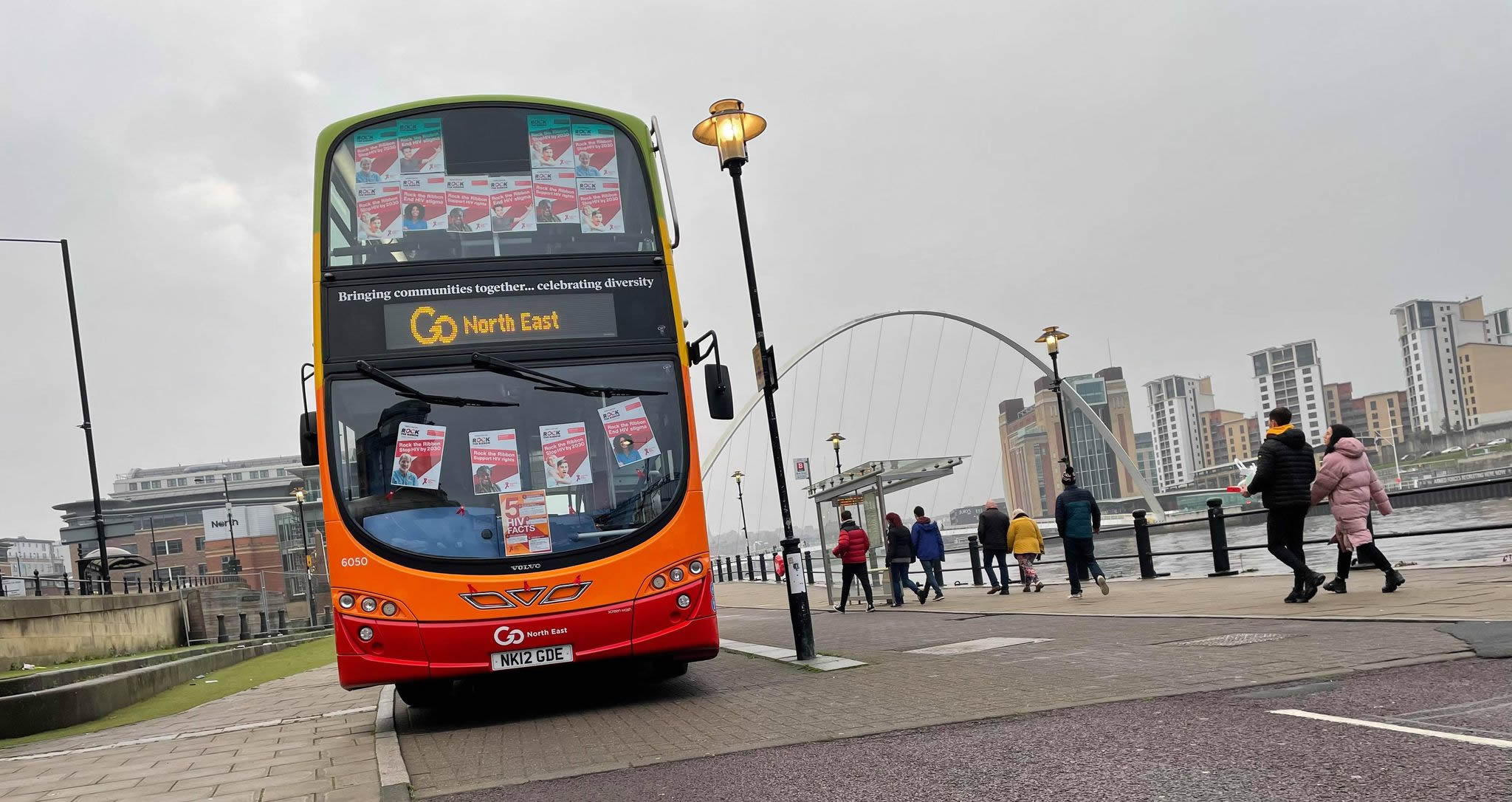Go North East shows its support for World AIDS Day - Go North East