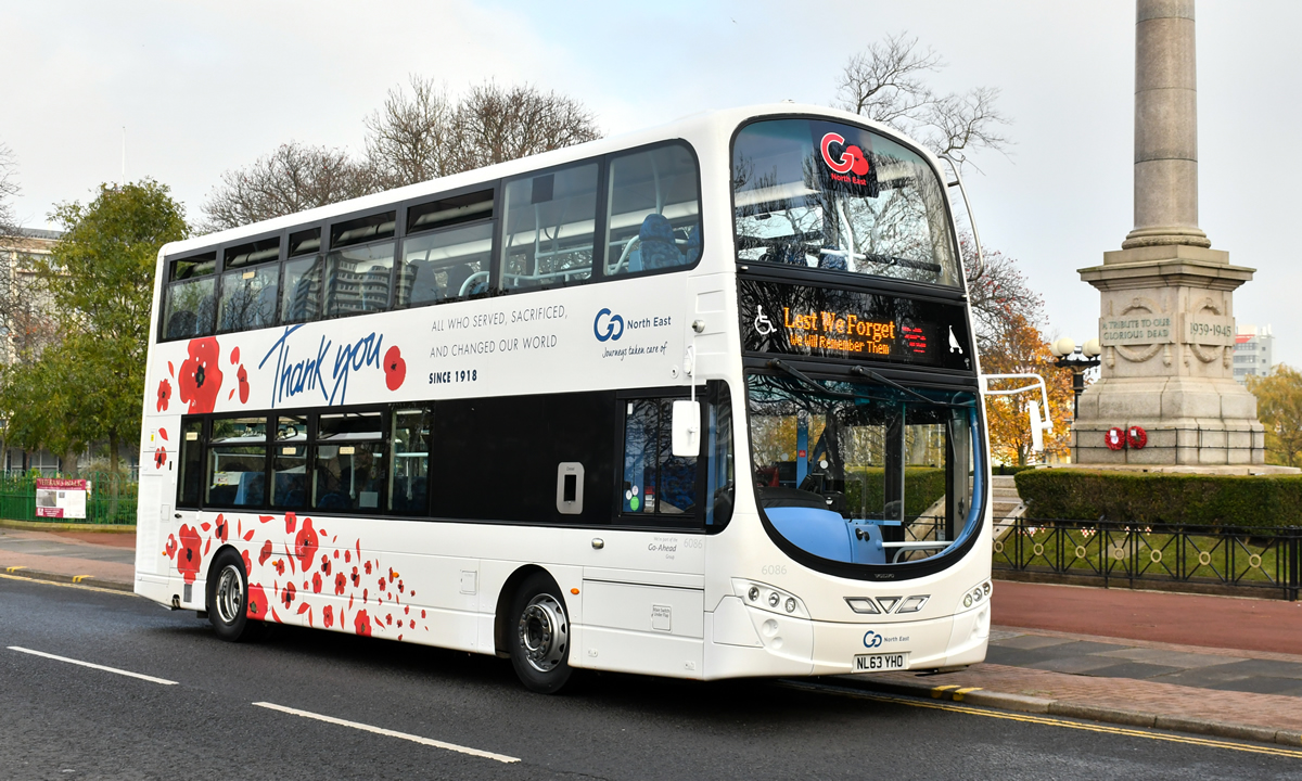 Go North East to recognise Remembrance Sunday - Go North East