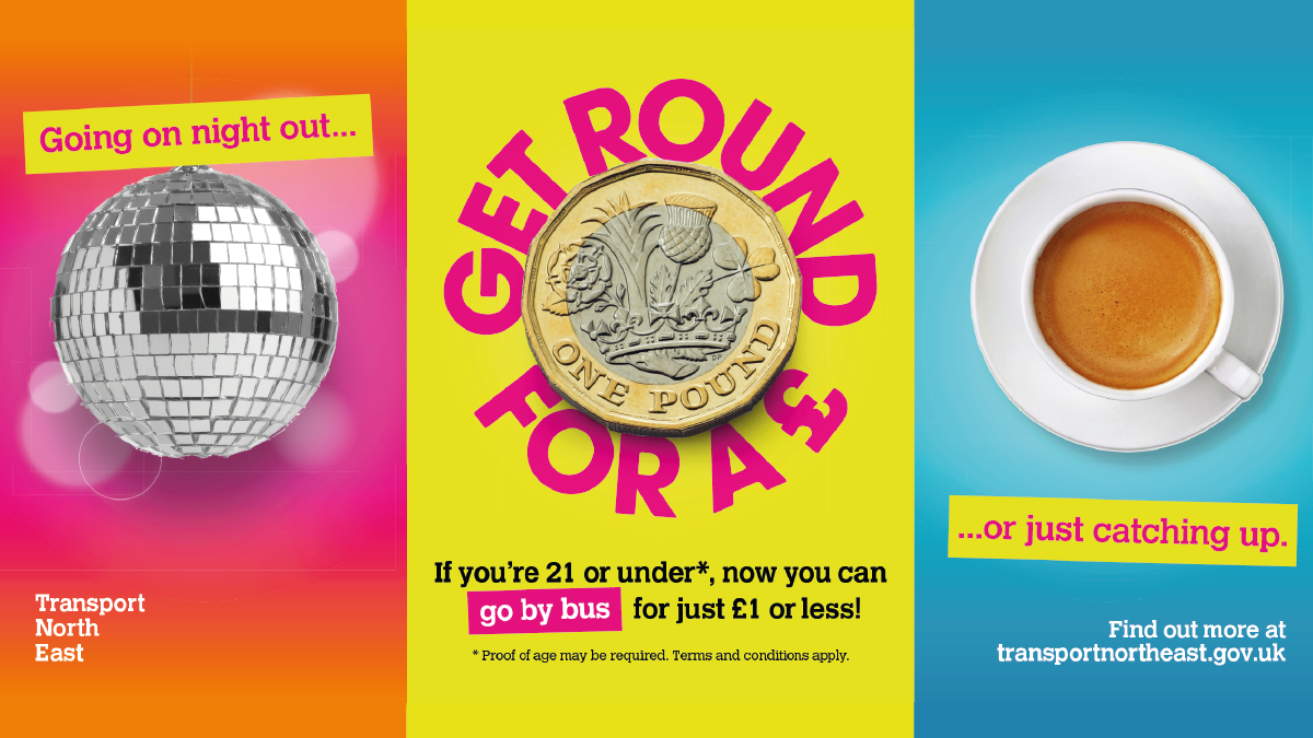 Get round for £1 - Go North East